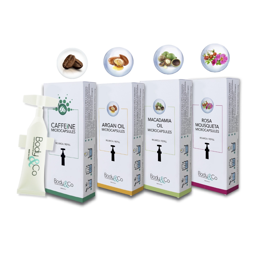 COSMETIC MIX - 4 Fiale da 10ml principi attivi: Caffeina, Argan ...